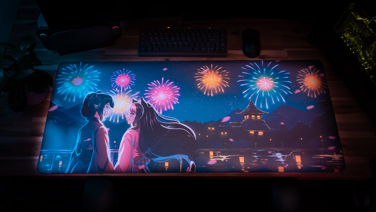 Rev x Strawb Festival XL Gaming Desk Mat – Limited Edition – Epic Desk