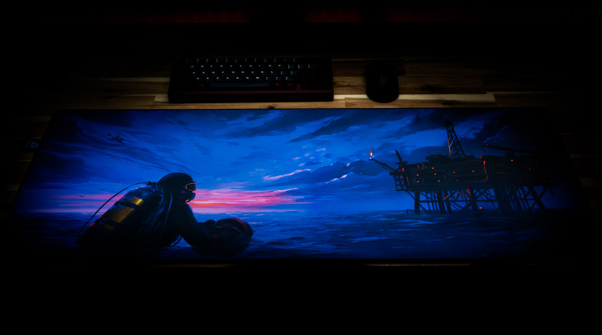 Mikeyduck "Silent Rig" Rust Desk Mat - Limited Edition – Epic Desk